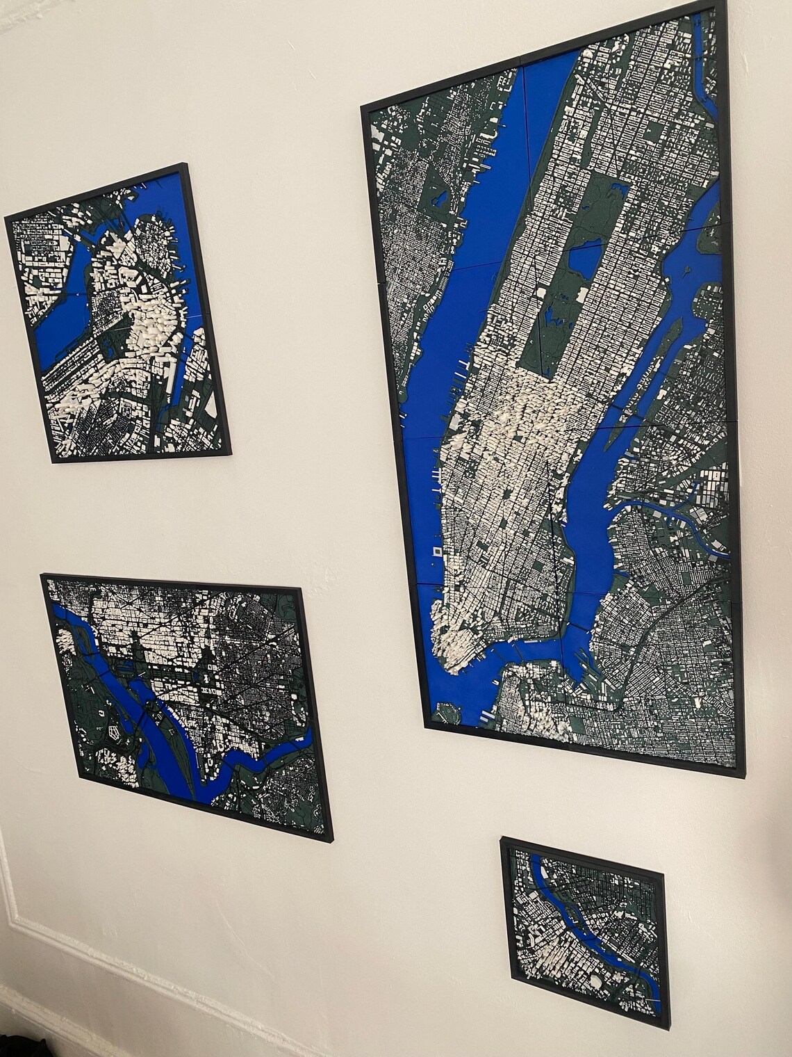 Custom 3D Map of Any City (8 Panels) - Scaled Cityscape of Every ...