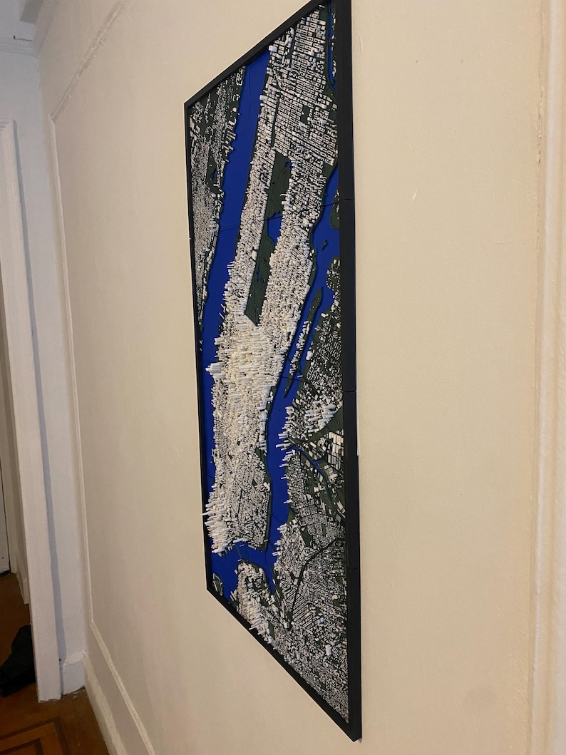 NYC 3D Map - Scaled Cityscape of Every Building and Road - Etsy