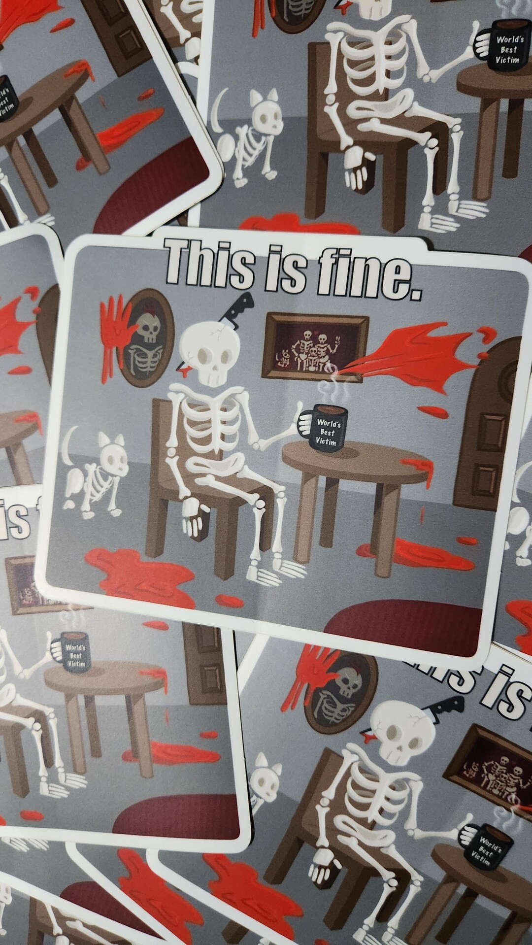 This is Fine (sticker) - Etsy