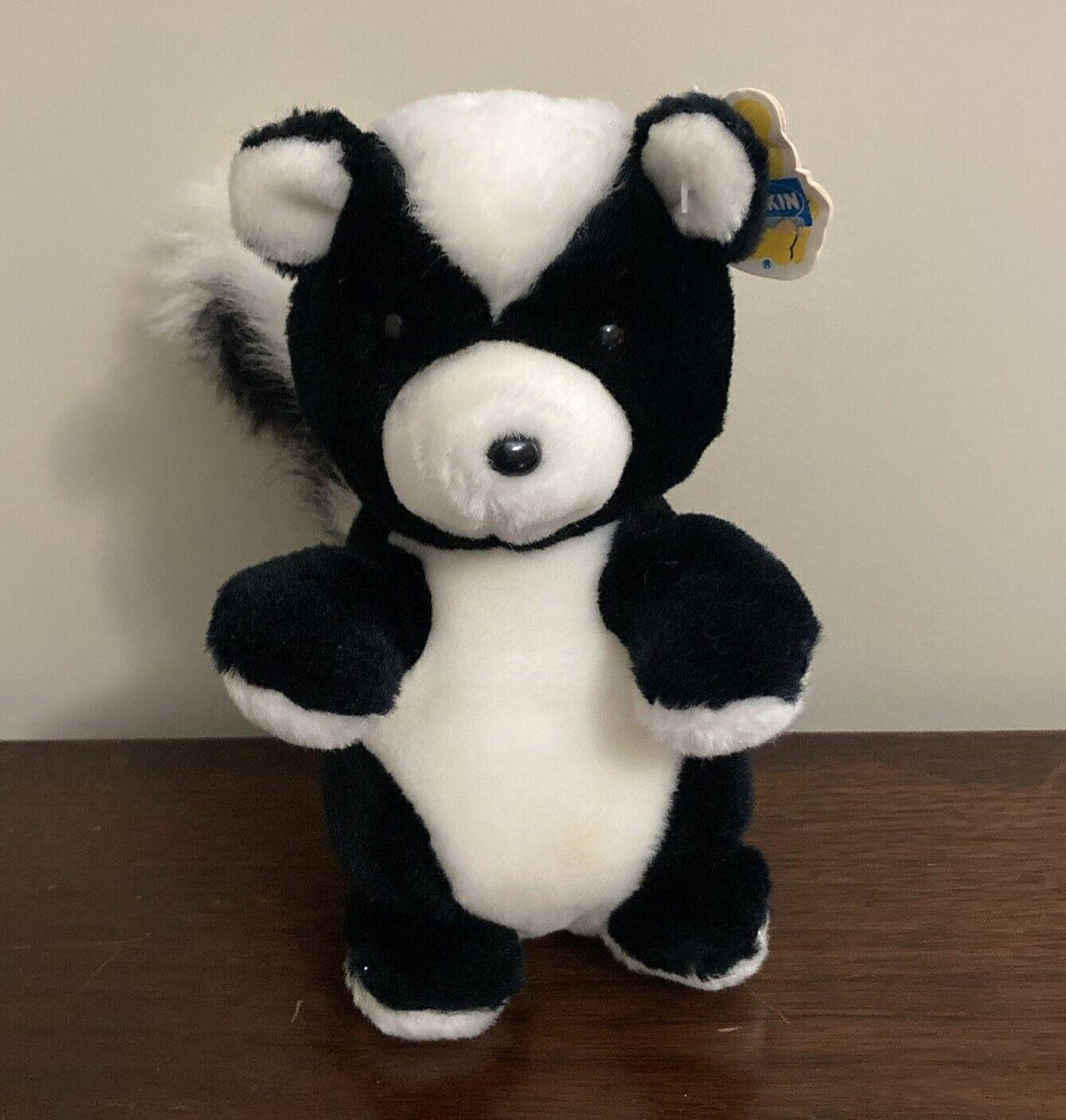 Vintage Dakin Punkie Skunkie Plush Stuffed Animal W/ Tag Nature Babies ...