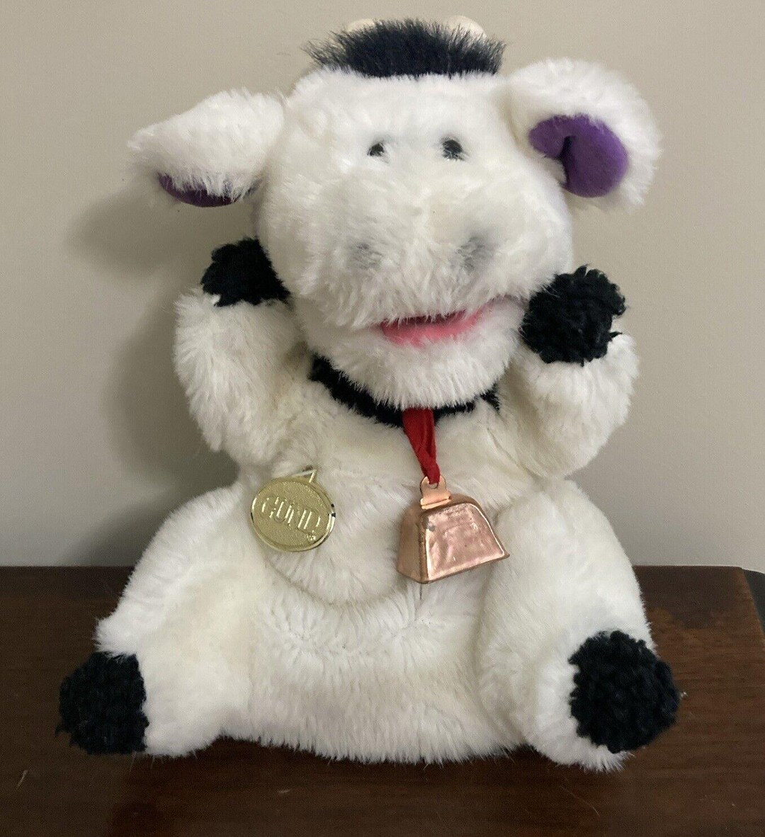 Gund Cow Hand Puppet W/bell Plush 1988 11" Korea Vintage - Etsy