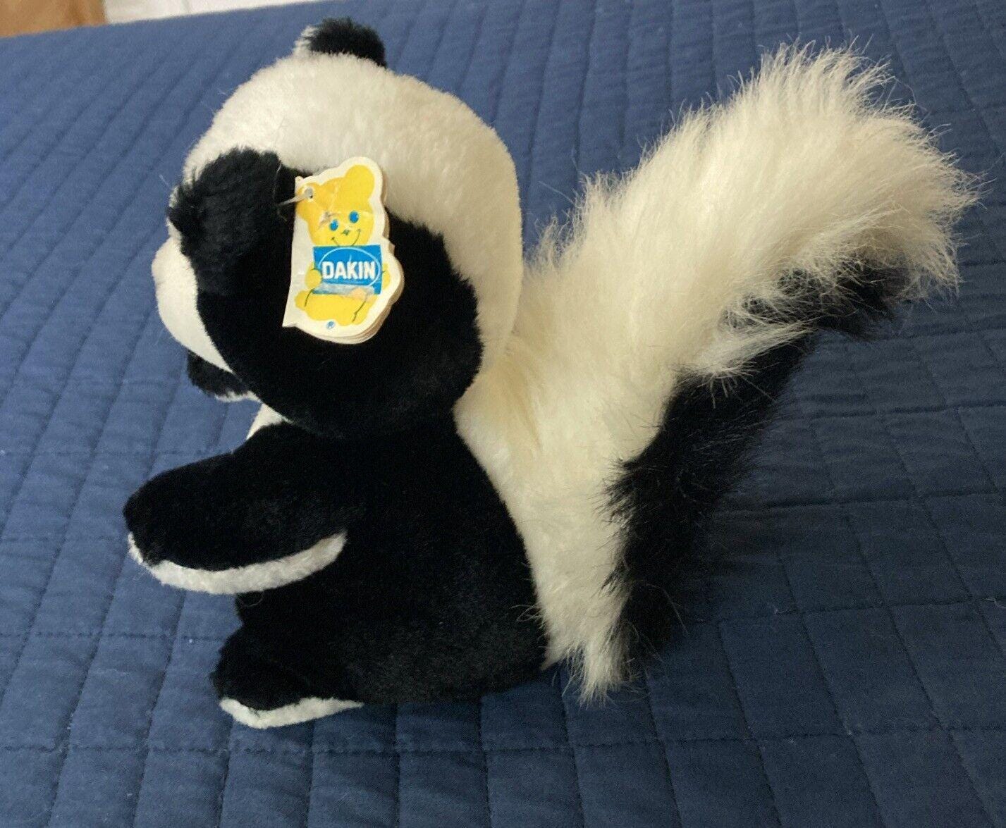 Vintage Dakin Punkie Skunkie Plush Stuffed Animal W/ Tag Nature Babies ...
