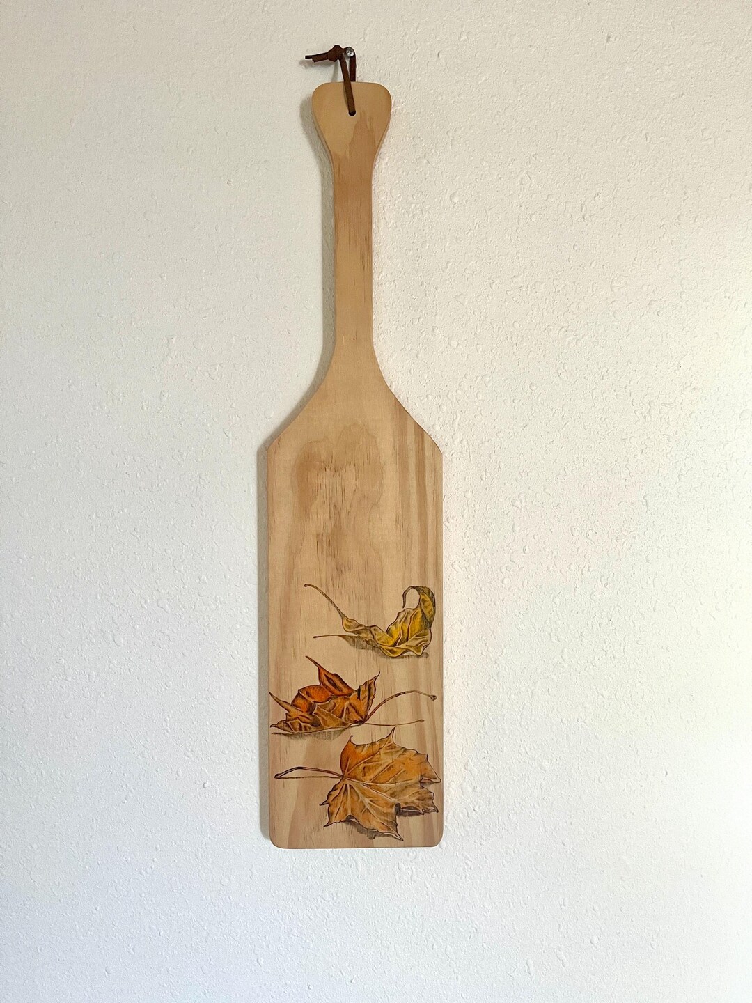 Autum Leaves - Wood Burning - Paddle - Wall Decor - Etsy