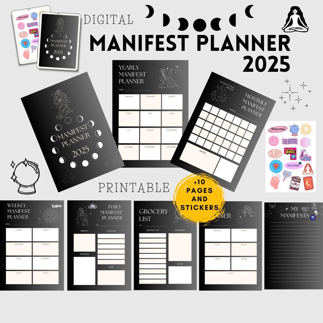2025 MANIFEST PLANNER - Etsy