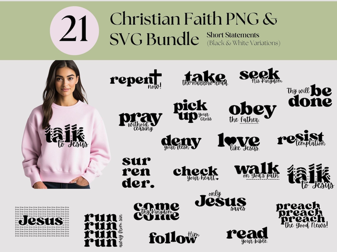 Faith Svg Bundle Religious Svg Designs Bundle Christian Svg Png Designs ...