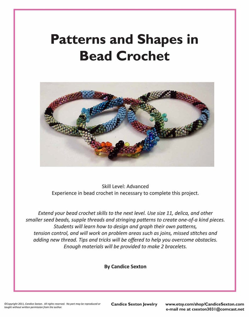 Bead Crochet Pattern and Kit Complete Kit to Make 2 Patterns - Etsy