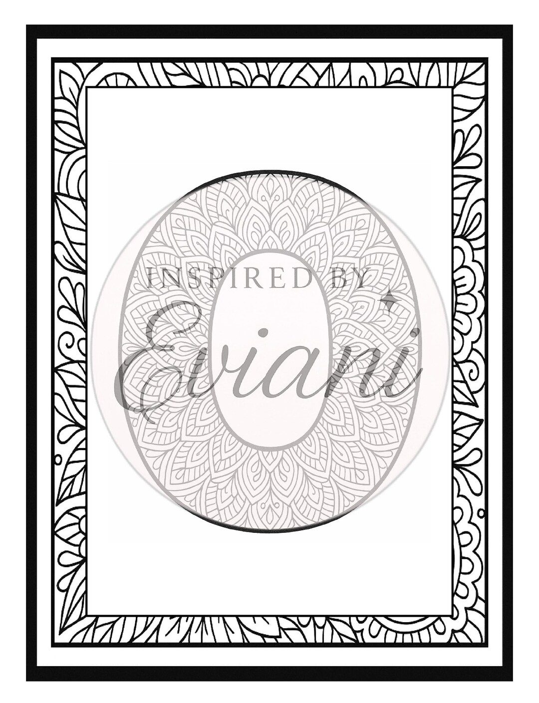 Mandala Letter O: Coloring Page & Art Print (digital Download) - Etsy ...