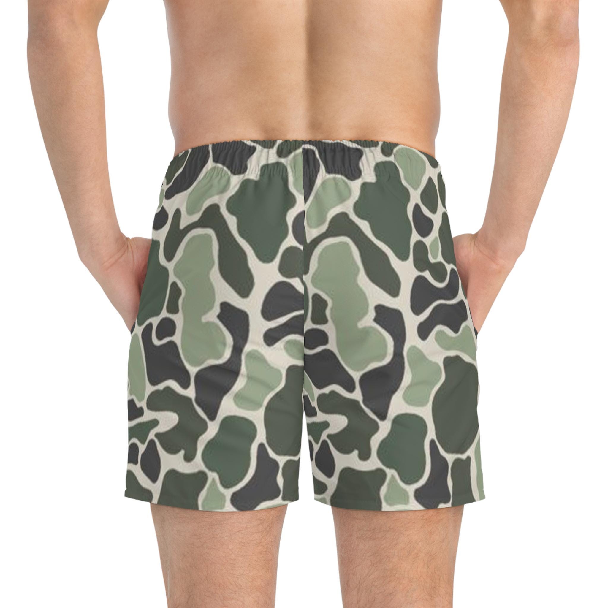 Camo Men's Swim Trunks - Etsy