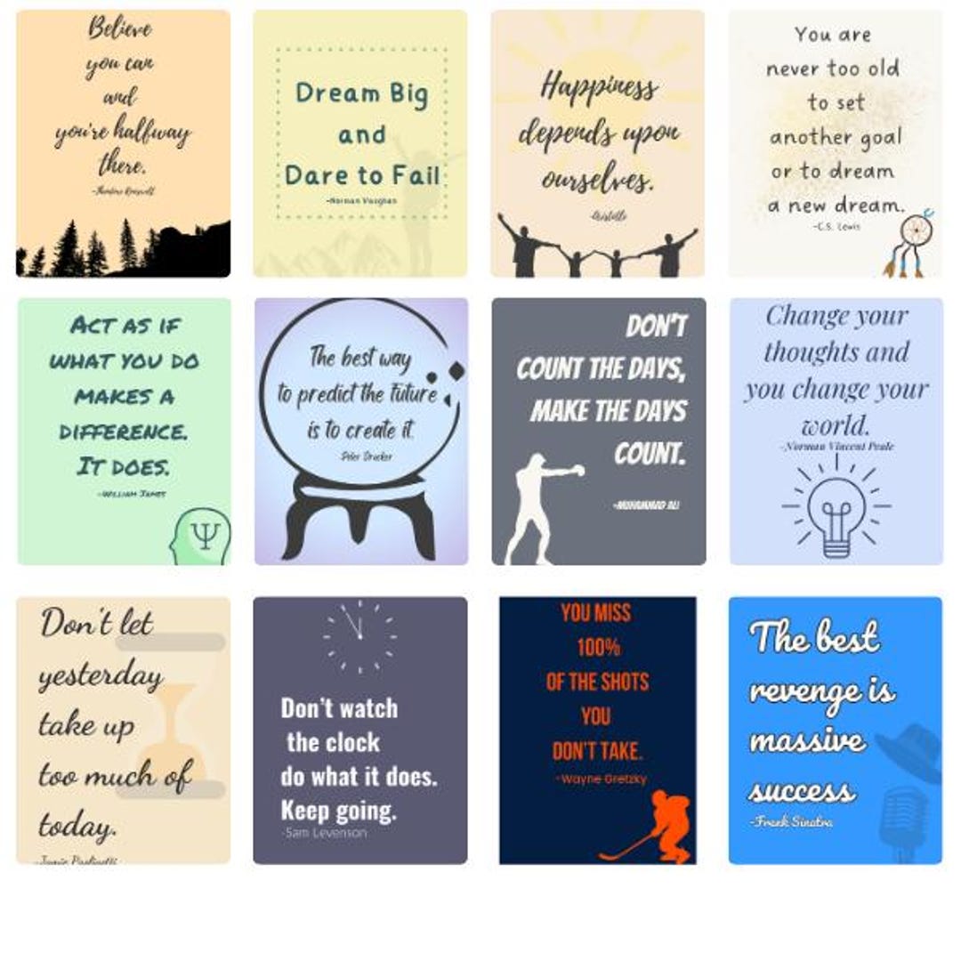25 Motivational Quote Posters - Etsy