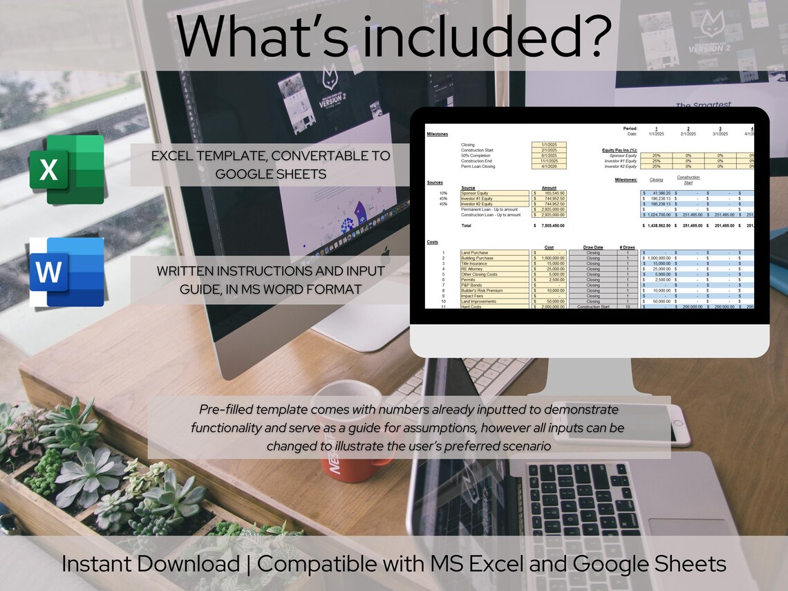Project Draw Schedule | Construction Draw Schedule | Draw Projection ...
