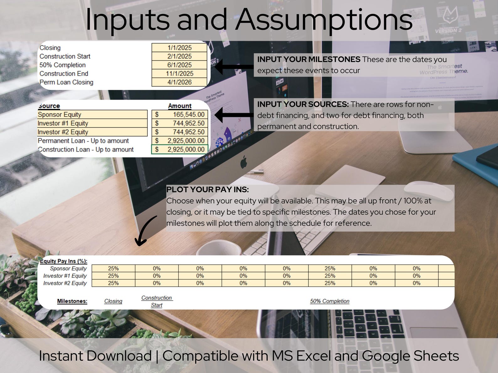 Project Draw Schedule | Construction Draw Schedule | Draw Projection ...