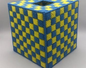 Plastic Canvas Tissue Box Cover Patriots - Etsy