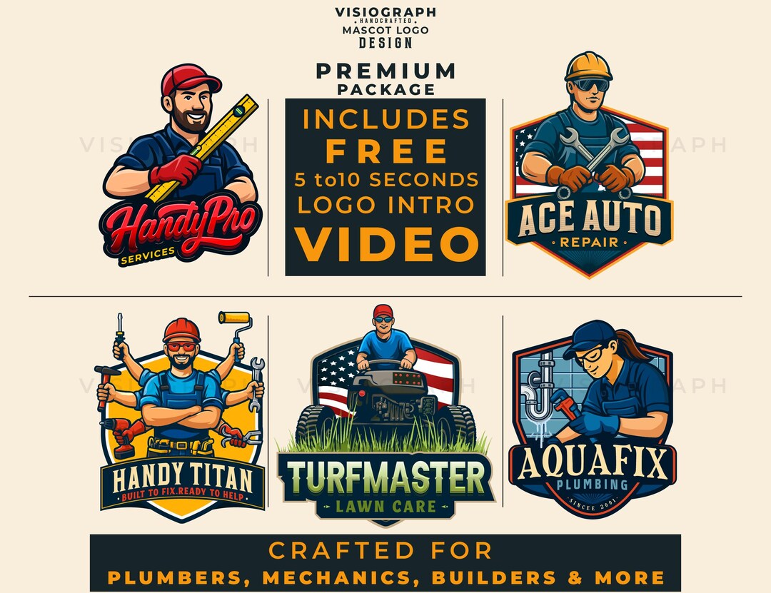 Mascot Logo, Character Logo Design With Youtube Intro Video and ...