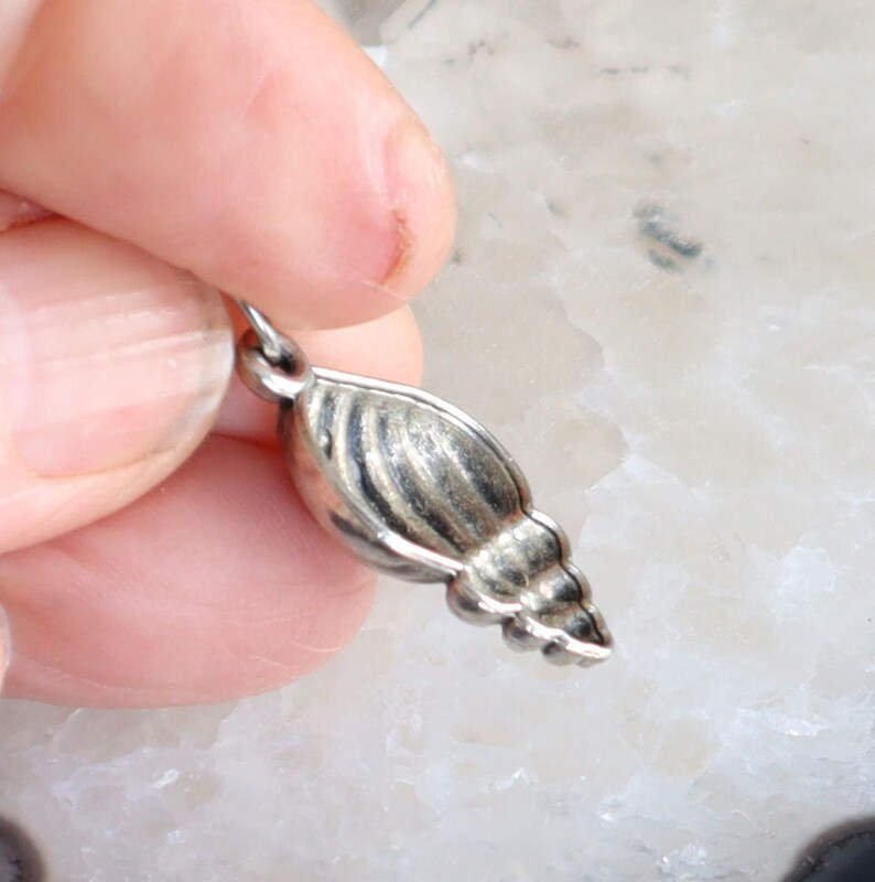Silver Shell Charm 30mm - Etsy