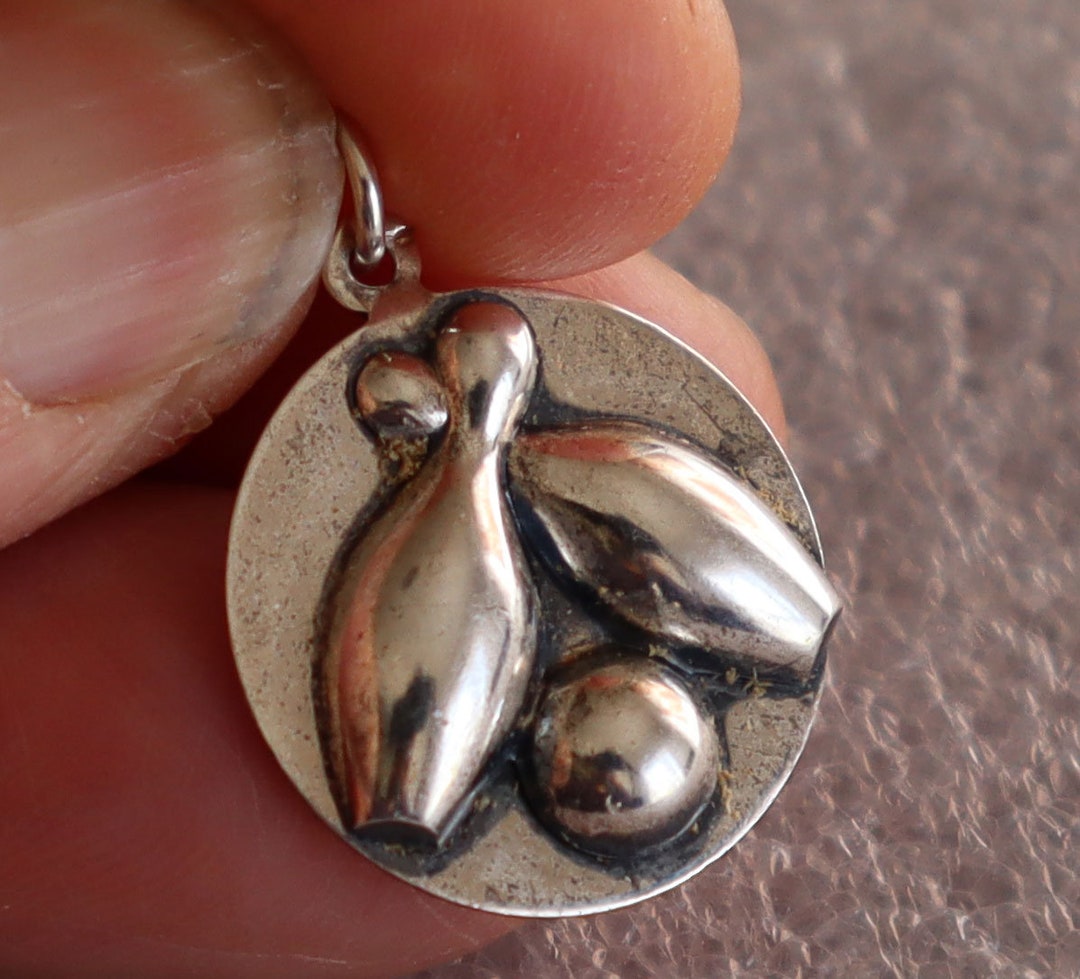 Vintage Beau Sterling Silver Bowling Charm 1 - Etsy
