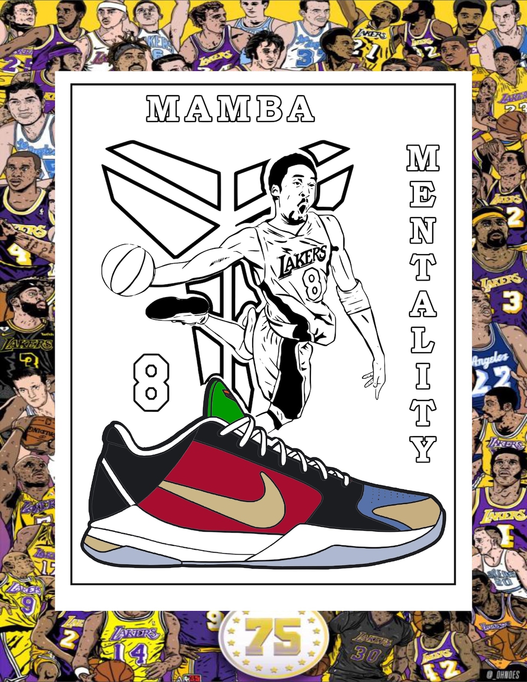 Printable Sneaker Coloring Pages for Kids & Adults Fun Shoe Designs ...