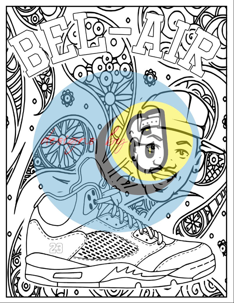 Printable Sneaker Coloring Pages – Art Therapy for Sneakerheads ...