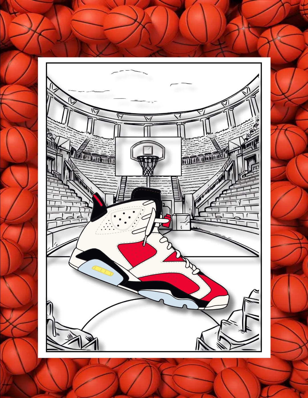 Printable Sneaker Coloring Pages - Fun Shoe Designs (digital Download ...