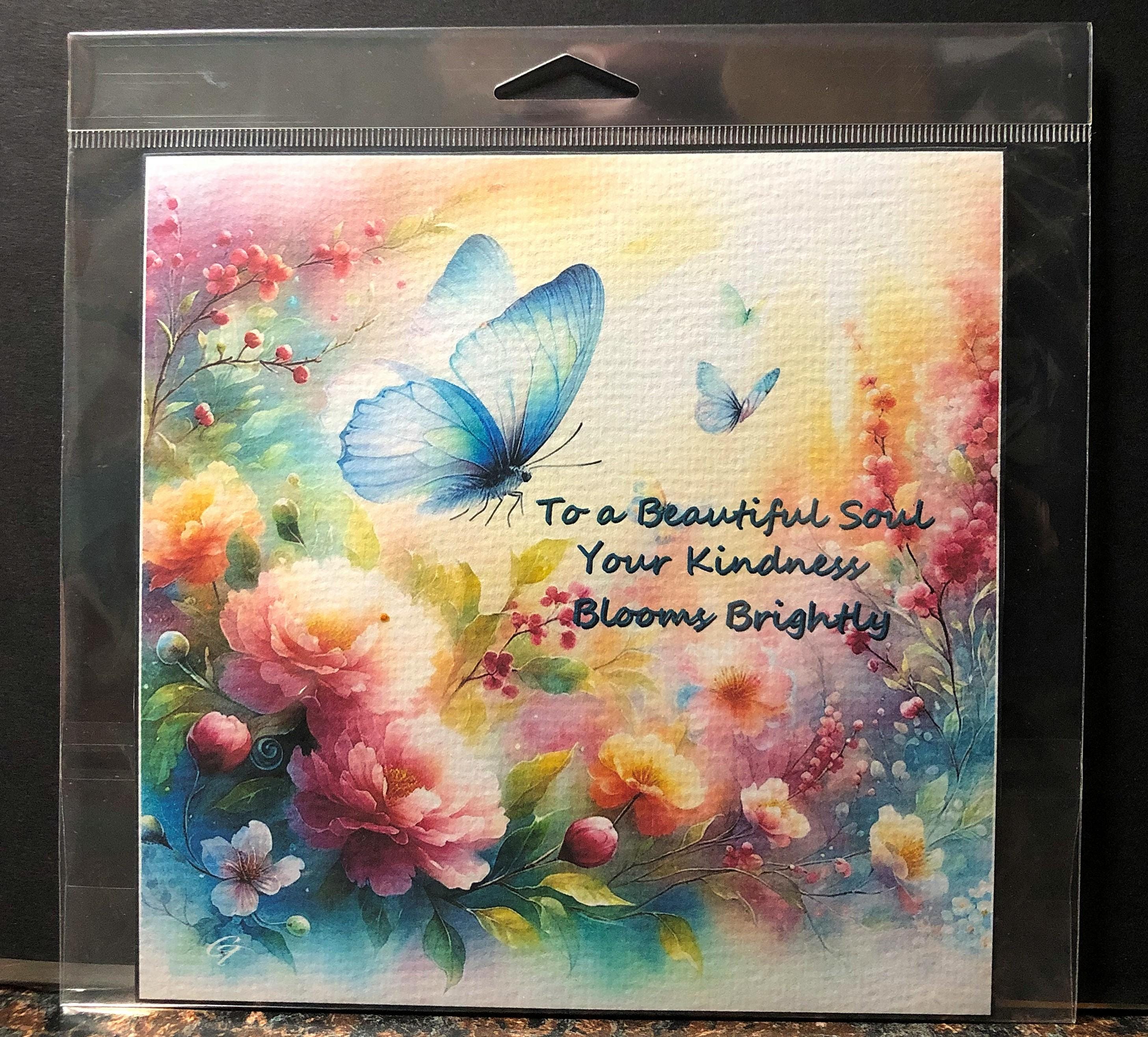 Watercolor Art Greeting Cards, Handcrafted Floral Design, Heartfelt ...