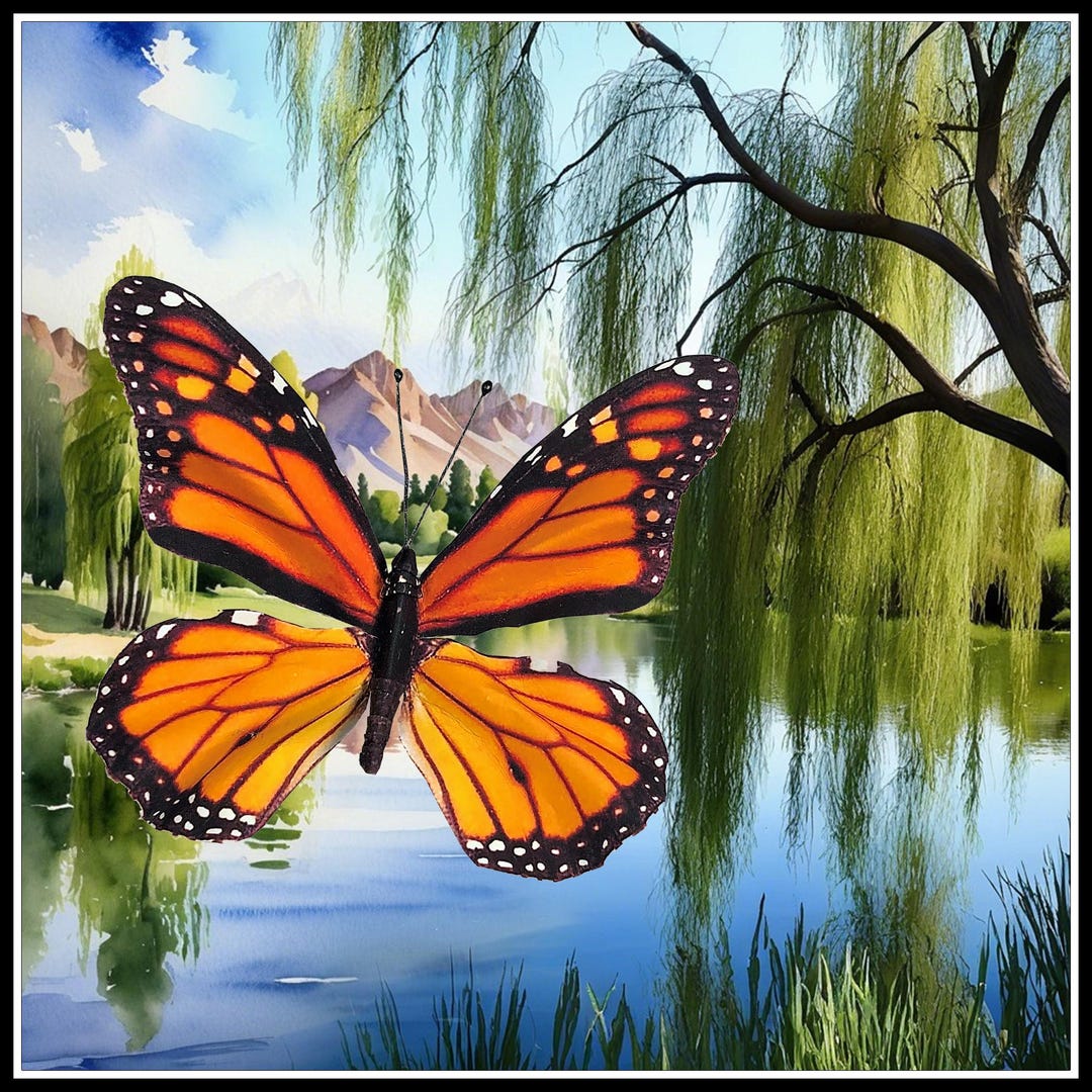 Handcrafted Paper Monarch Butterfly, Nature Wall Art Decor - Etsy