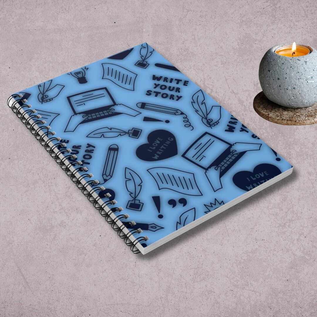 Write Your Story Spiral Notebook (light Blue), Journal for Writers ...