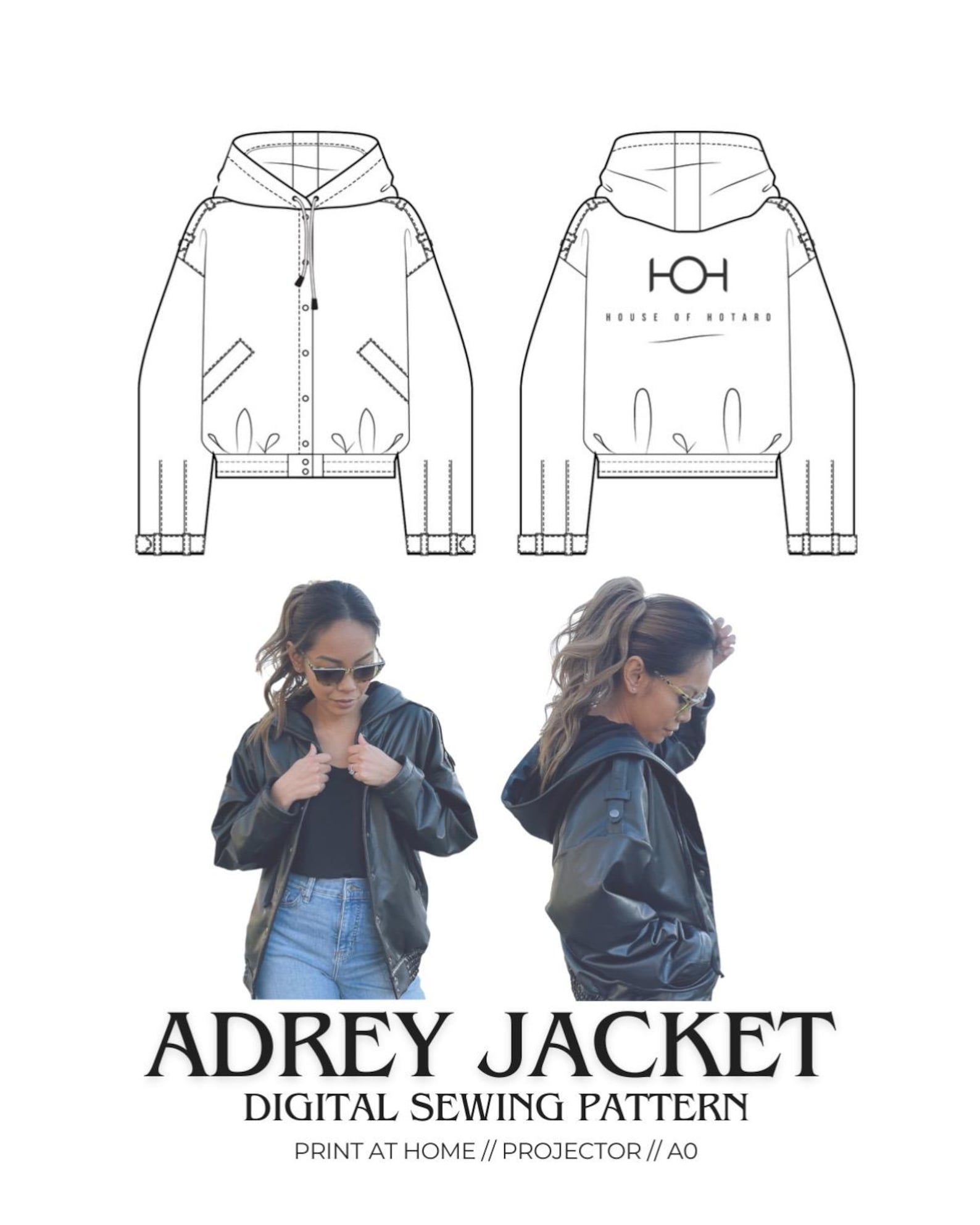 PDF Sewing Pattern - Adrey Jacket - Etsy