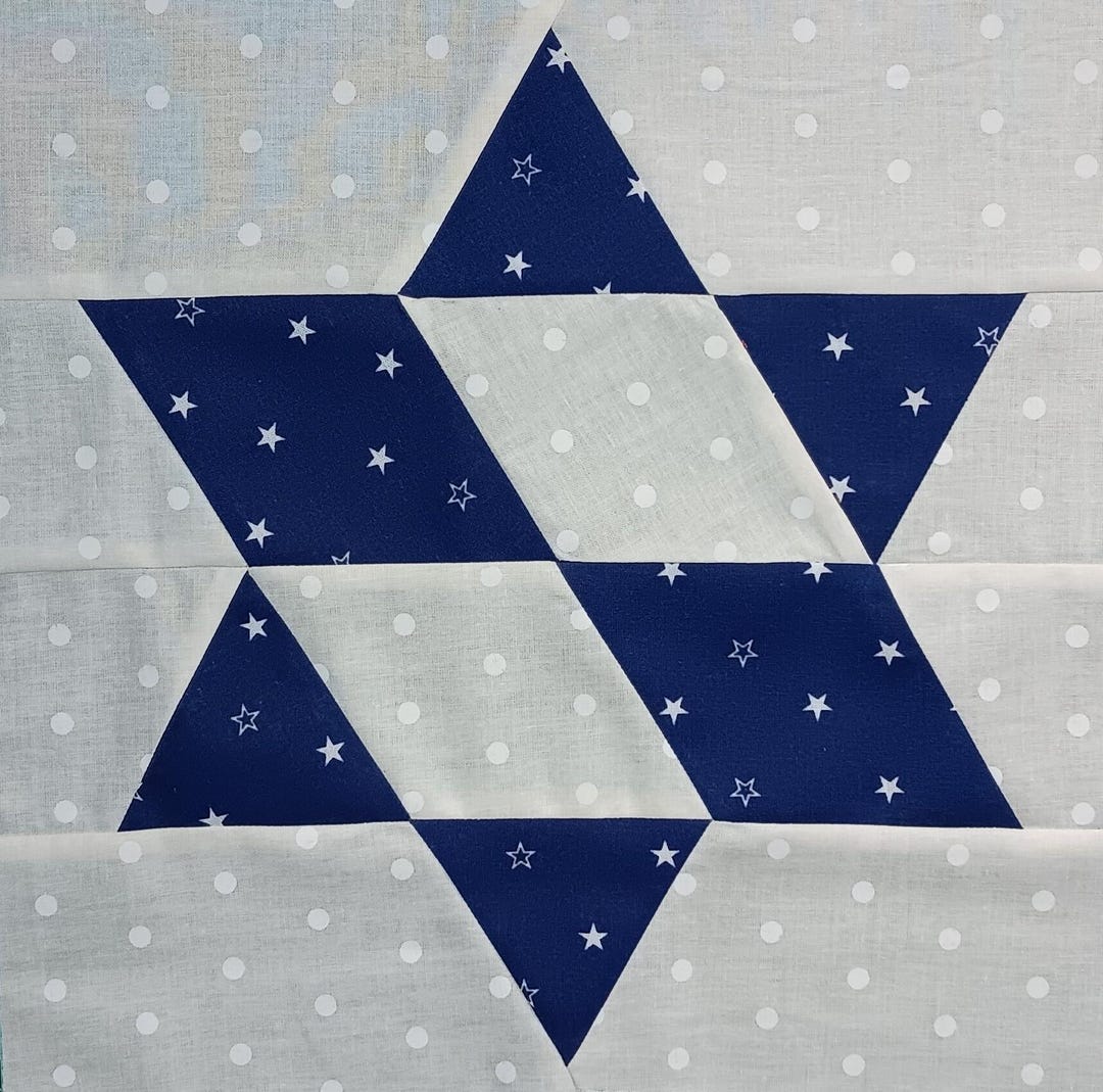 Kentucky Quilt Block Pattern | 12” PDF | 60 Degree Angled Seams | State ...
