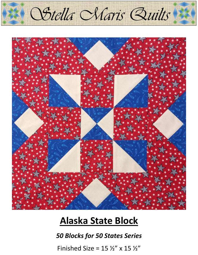 Alaska State Quilt Block Pattern – 50 States Quilt Series - Etsy
