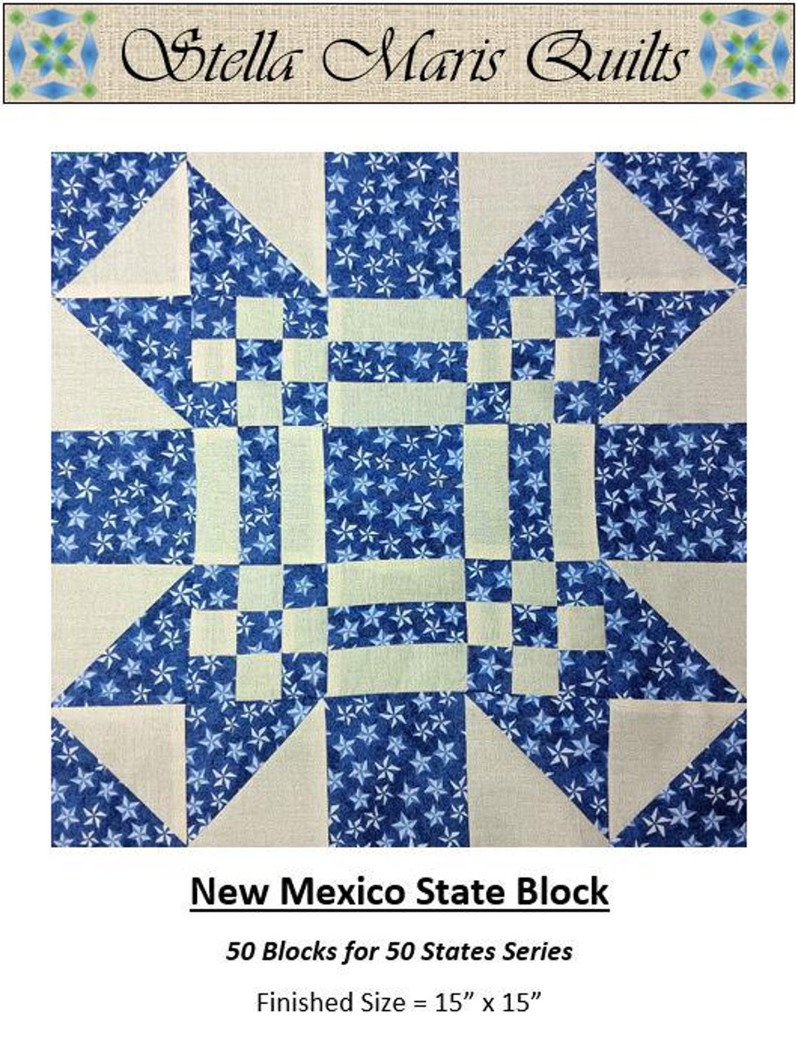New Mexico Quilt Block Pattern: HST & Nine-patch (PDF Pattern) - Etsy