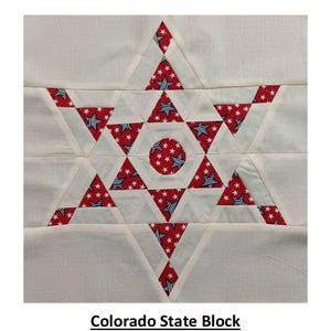 Colorado State Quilt Block Pattern – 50 States Quilt Series - Etsy