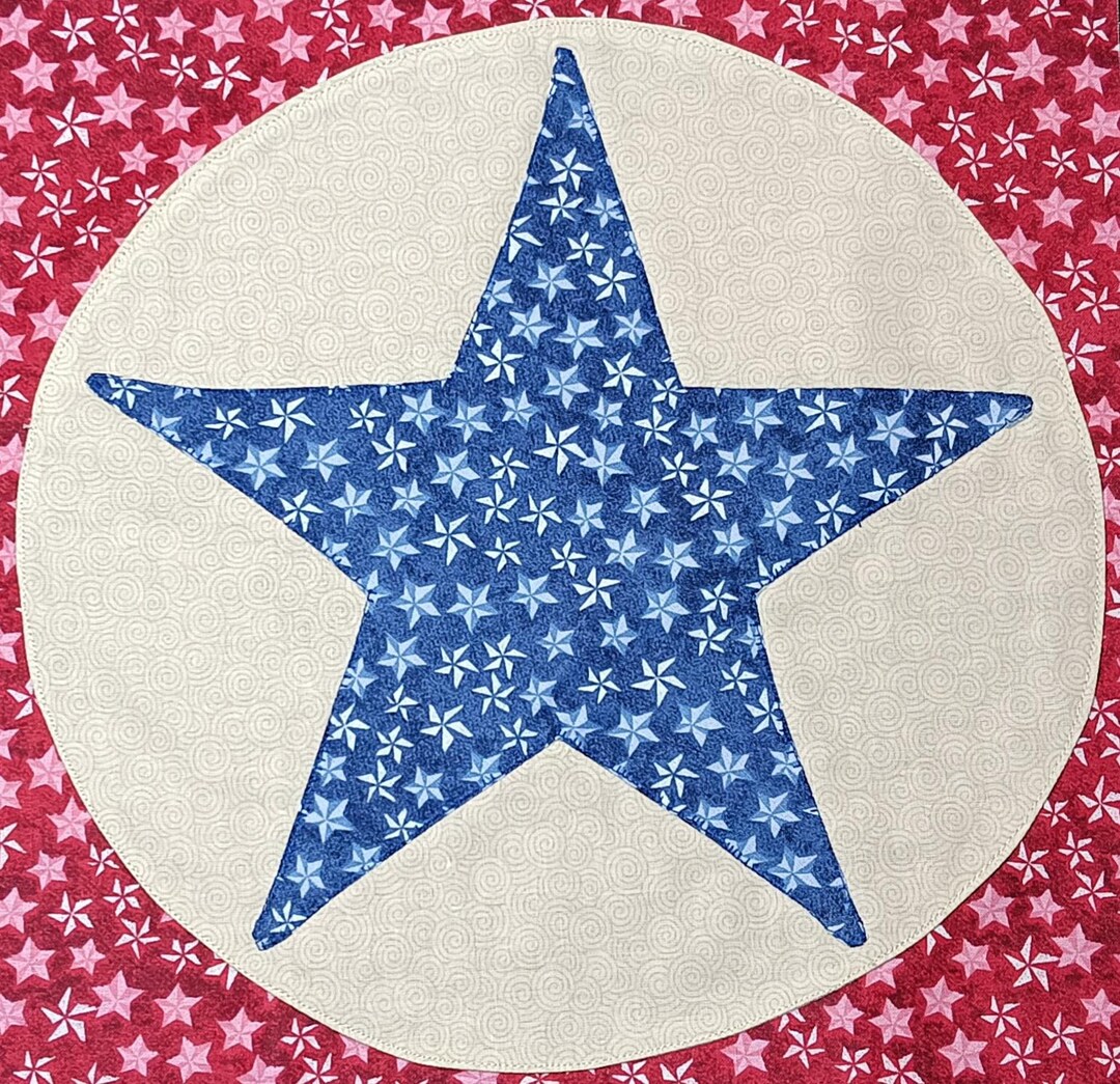 Texas Quilt Block Pattern – Appliqué Star State PDF | 12 Inch | 50 ...