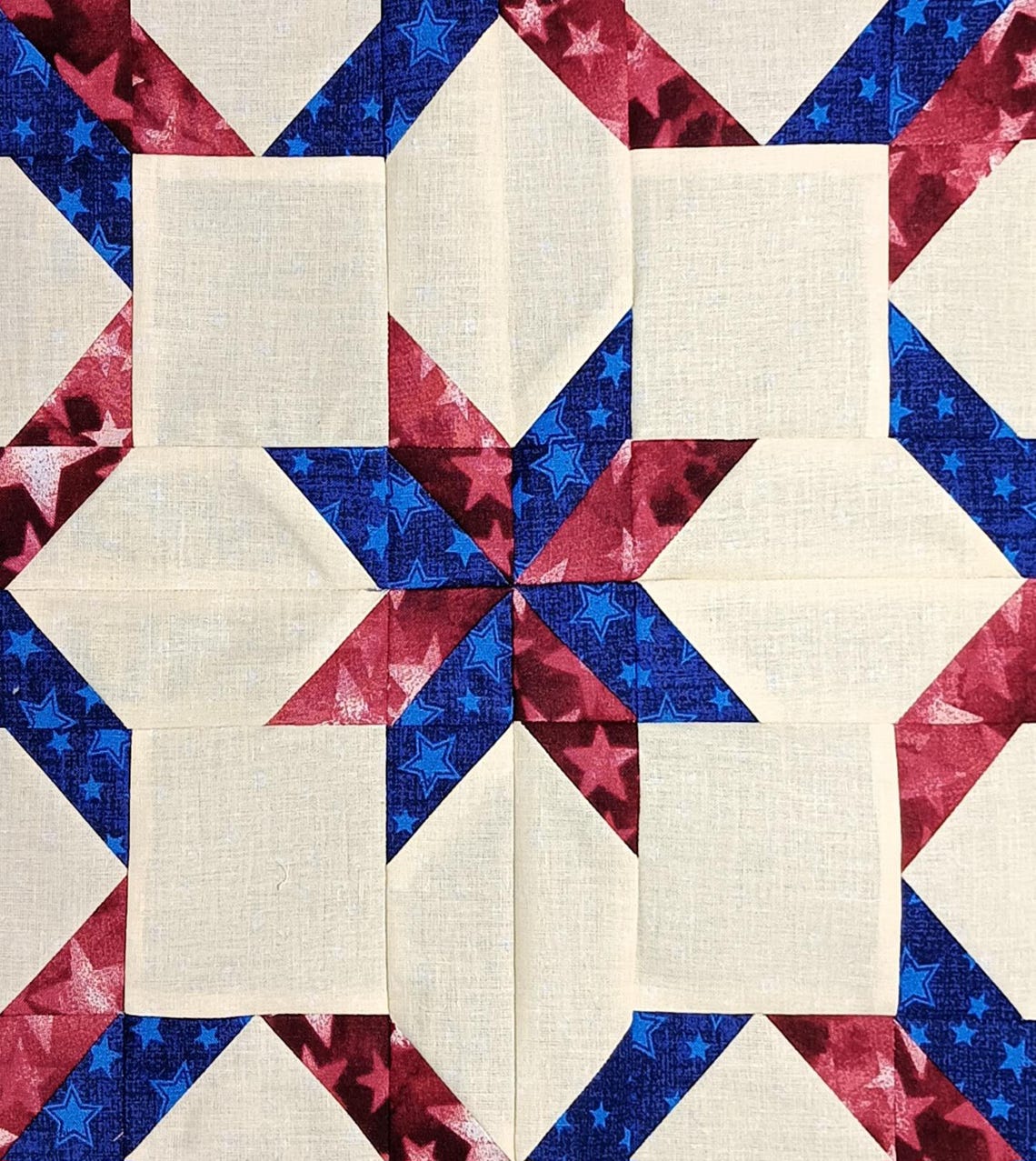 West Virginia Quilt Block Pattern PDF | 12” Star & Triangle Patchwork ...