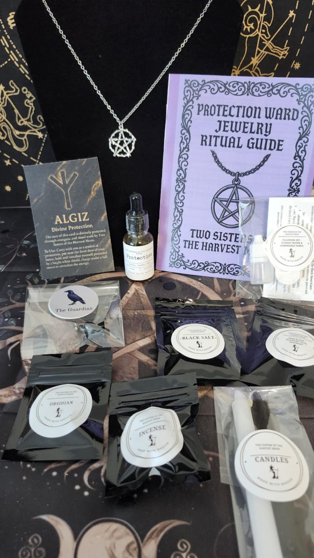 Kit ritual de joyería Protection Ward: kit completo con collar incluido ...