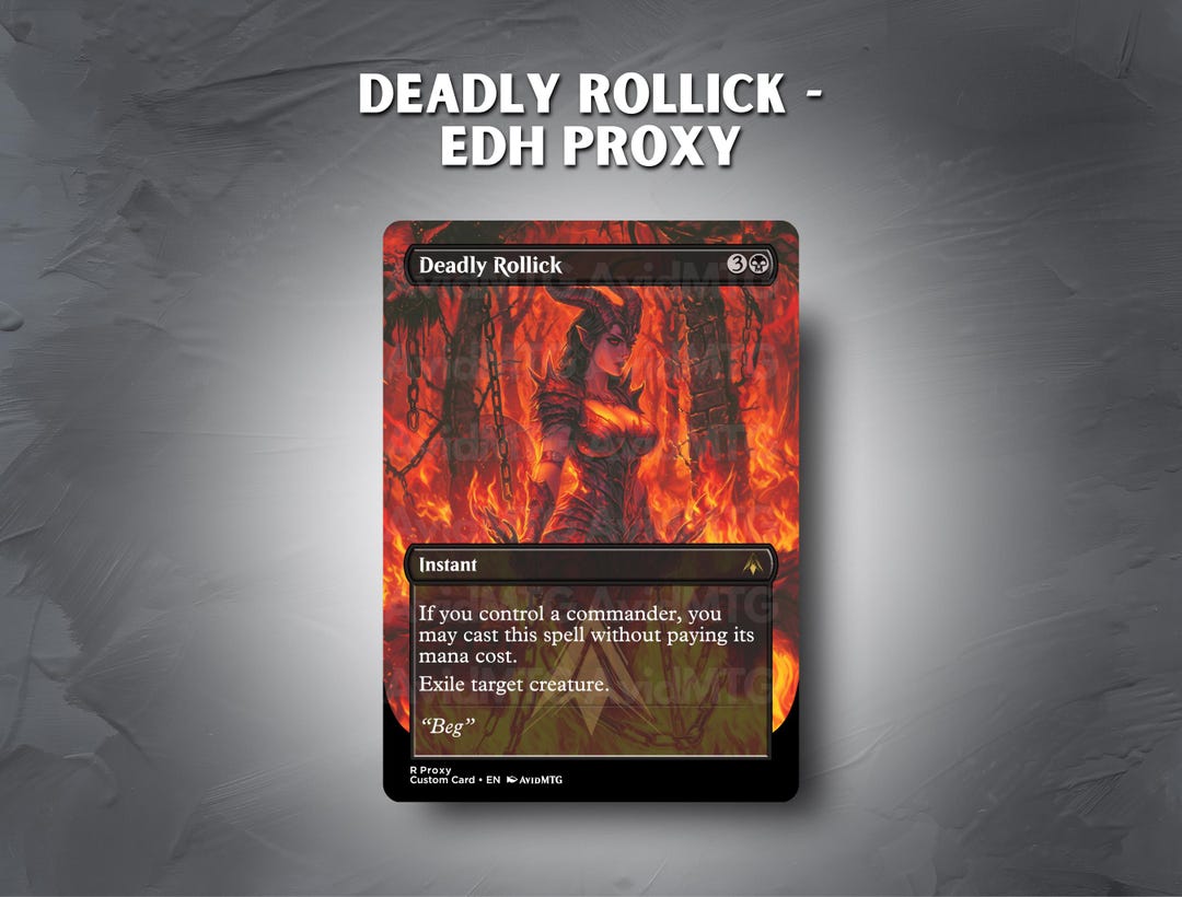 Deadly Rollick EDH Proxy Card: Custom Playtest Card - Etsy