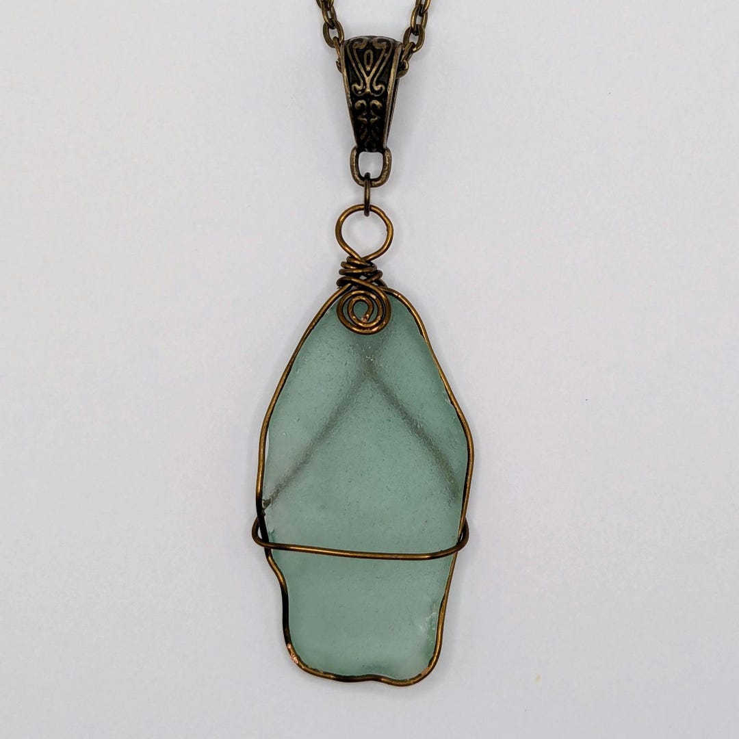 Delicate and Stylish Handcrafted Light Pastel Green Whitby Sea Glass ...