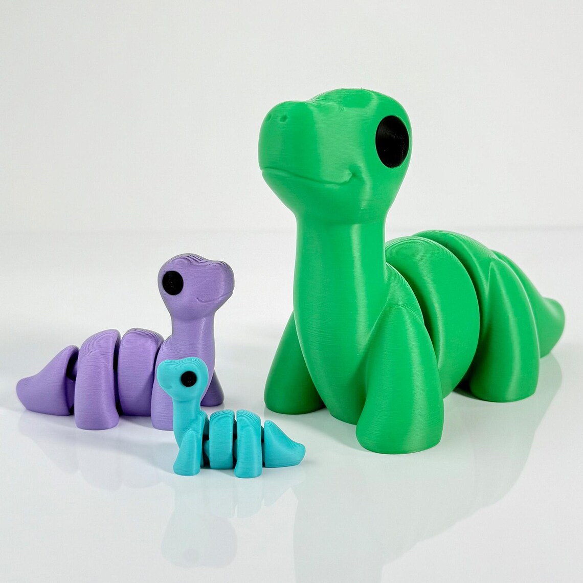 Brontosaurus 3D Printed Figures Articulated, Flexi, Fidget, Decoration ...