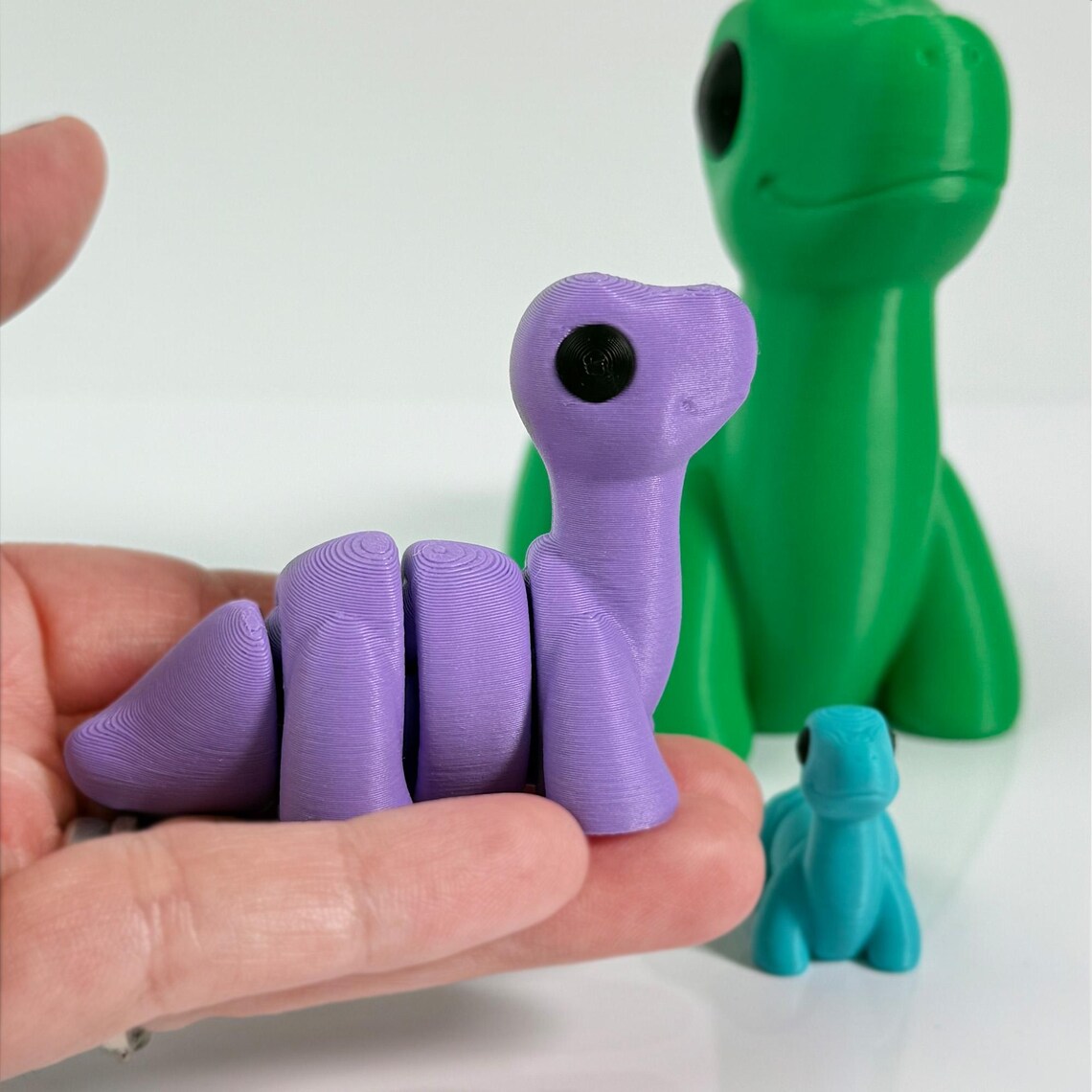 Brontosaurus 3D Printed Figures Articulated, Flexi, Fidget, Decoration ...