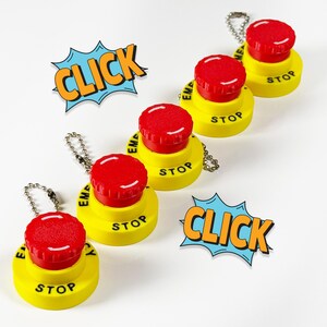 Emergency Stop 3D Printed Clickers - Mechanical, Fidget, Clicky, Stress ...