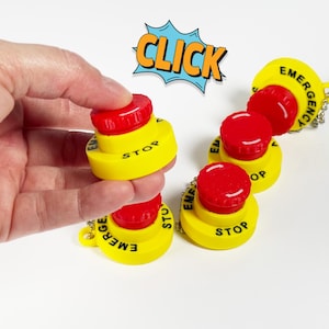 Emergency Stop 3D Printed Clickers - Mechanical, Fidget, Clicky, Stress ...