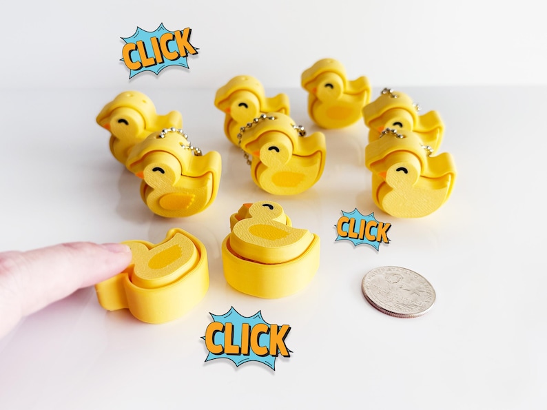 Duck 3D Printed Clickers - Mechanical, Fidget, Clicky, Stress Relief - Etsy