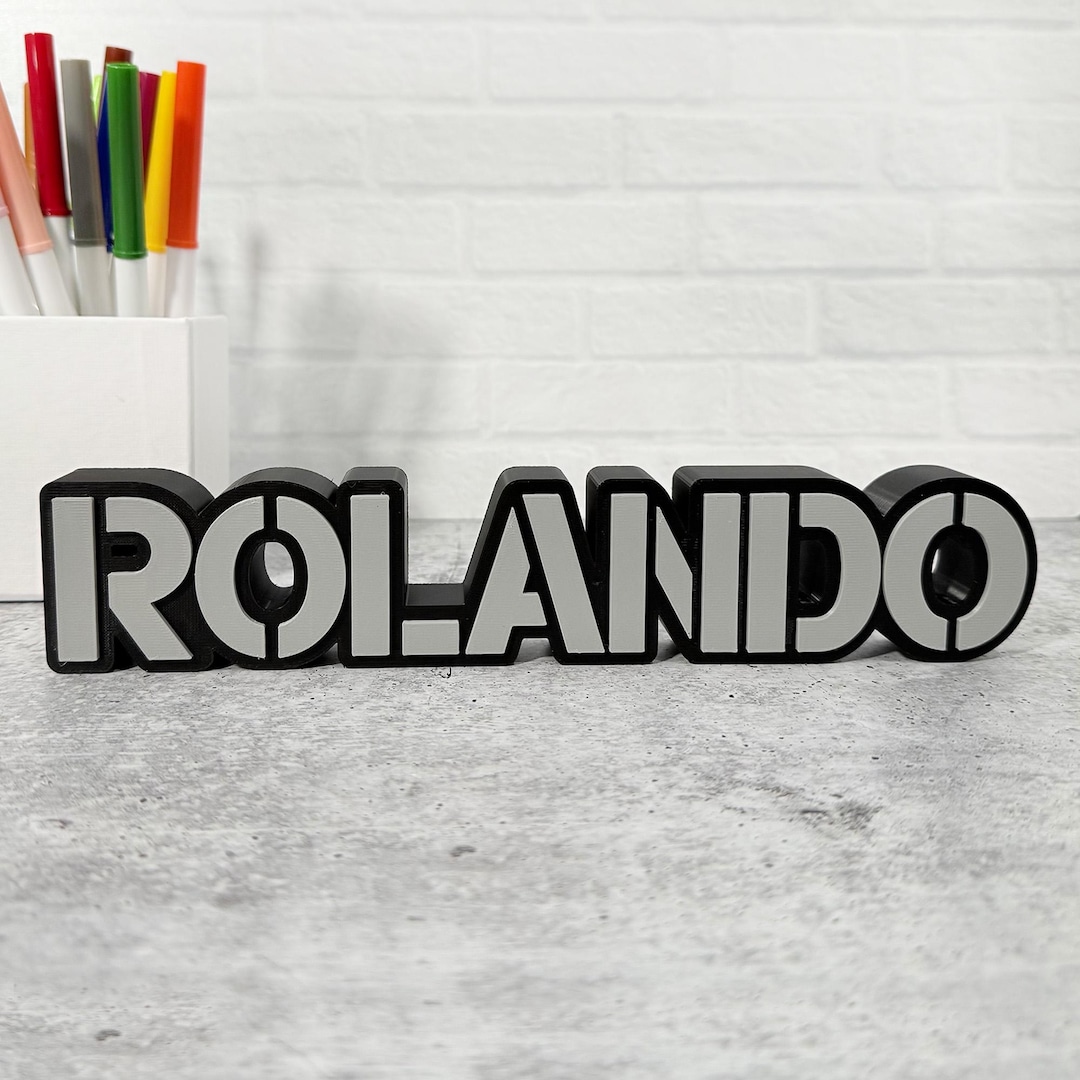 Custom 3D Nameplate – Striking Block Letter Design - Etsy