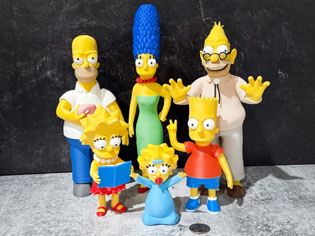 Springfield Characters 3D Printed Figures - Collectible, Fan Art - Etsy