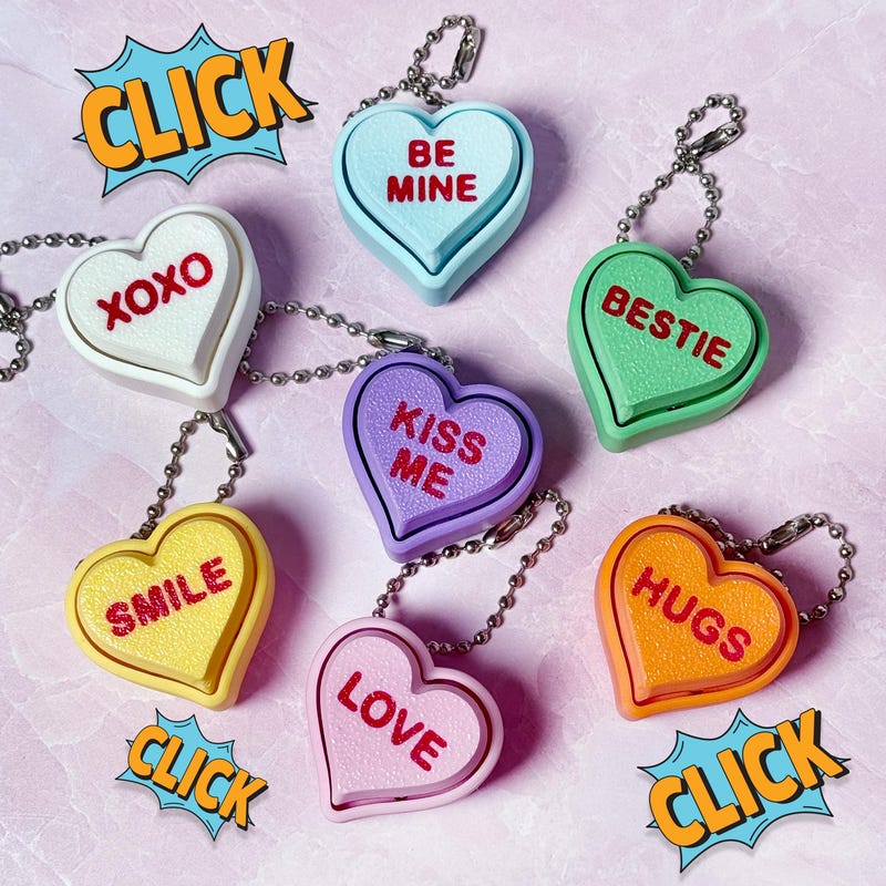 Candy Hearted Clickers - Etsy