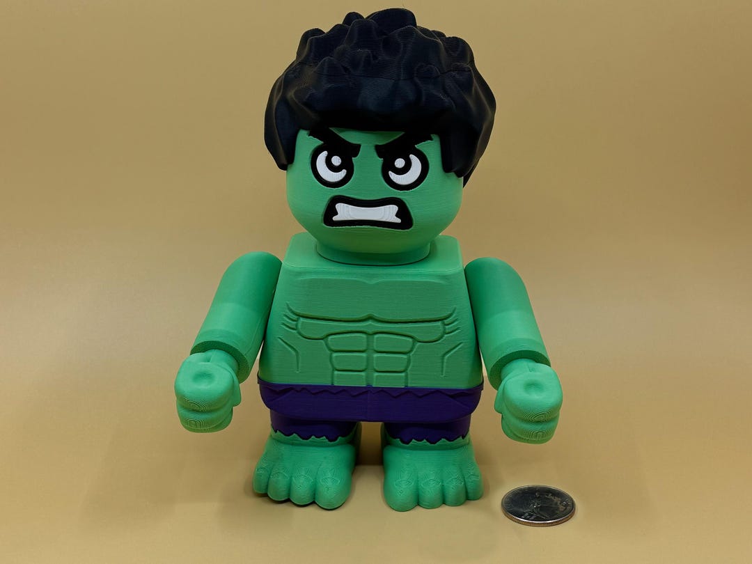 Hulk 3D Printed Brick Figures - Collectible, Fan Art - Etsy