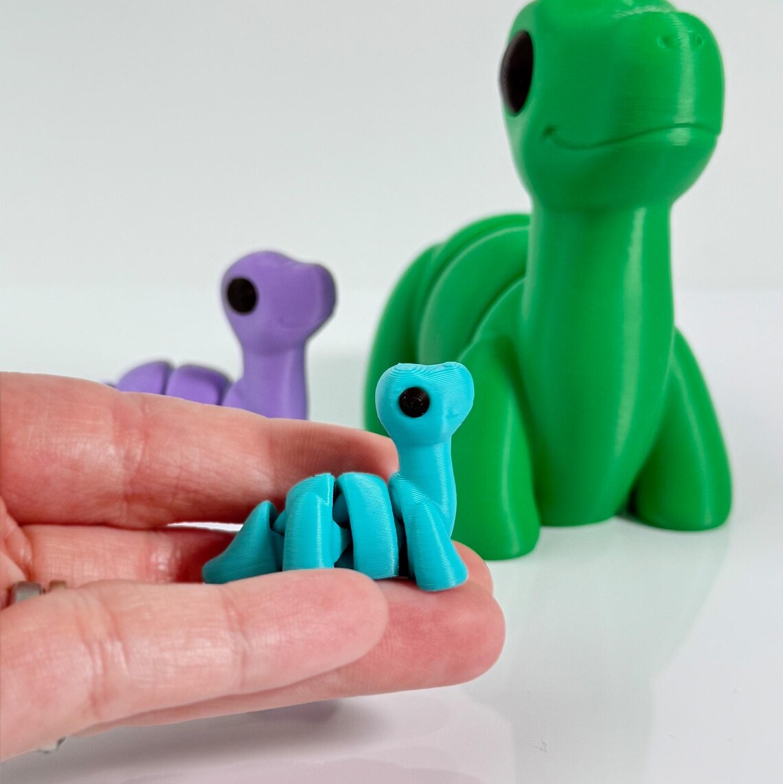 Brontosaurus 3D Printed Figures Articulated, Flexi, Fidget, Decoration ...