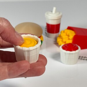 Burger Meal Fast Food 3D Printed Clickers - Mechanical, Fidget, Clicky ...