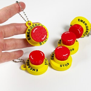 Emergency Stop 3D Printed Clickers - Mechanical, Fidget, Clicky, Stress ...