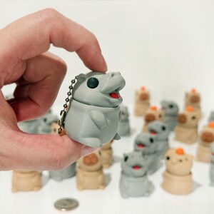 Capybara and Hippo 3D Printed Clickers - Mechanical, Fidget, Clicky ...