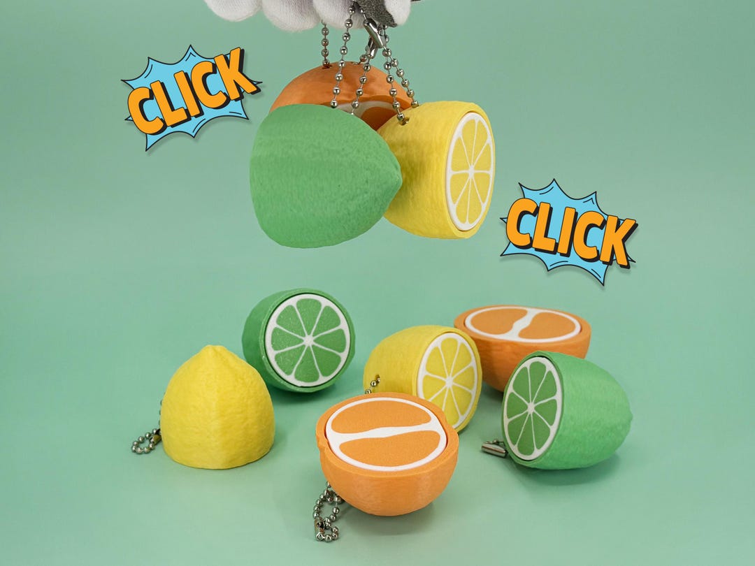 Citrus 3D Printed Clickers - Mechanical, Fidget, Clicky, Stress Relief ...