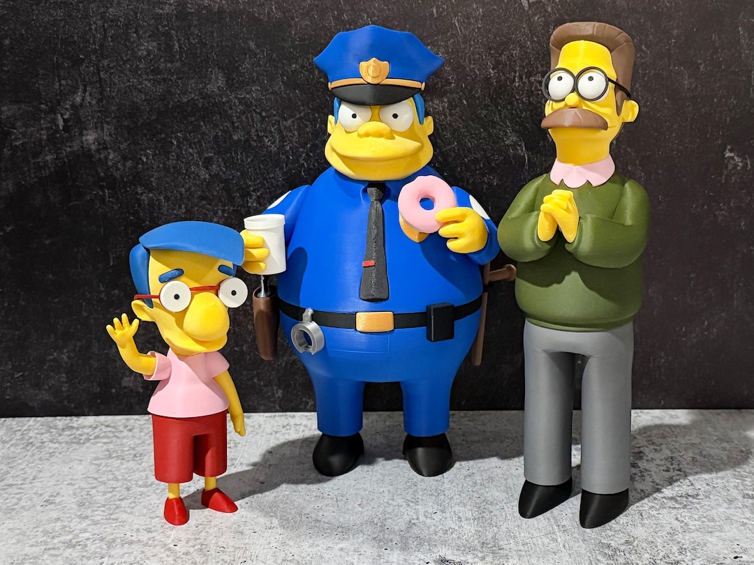 Springfield Characters 3D Printed Figures - Collectible, Fan Art - Etsy